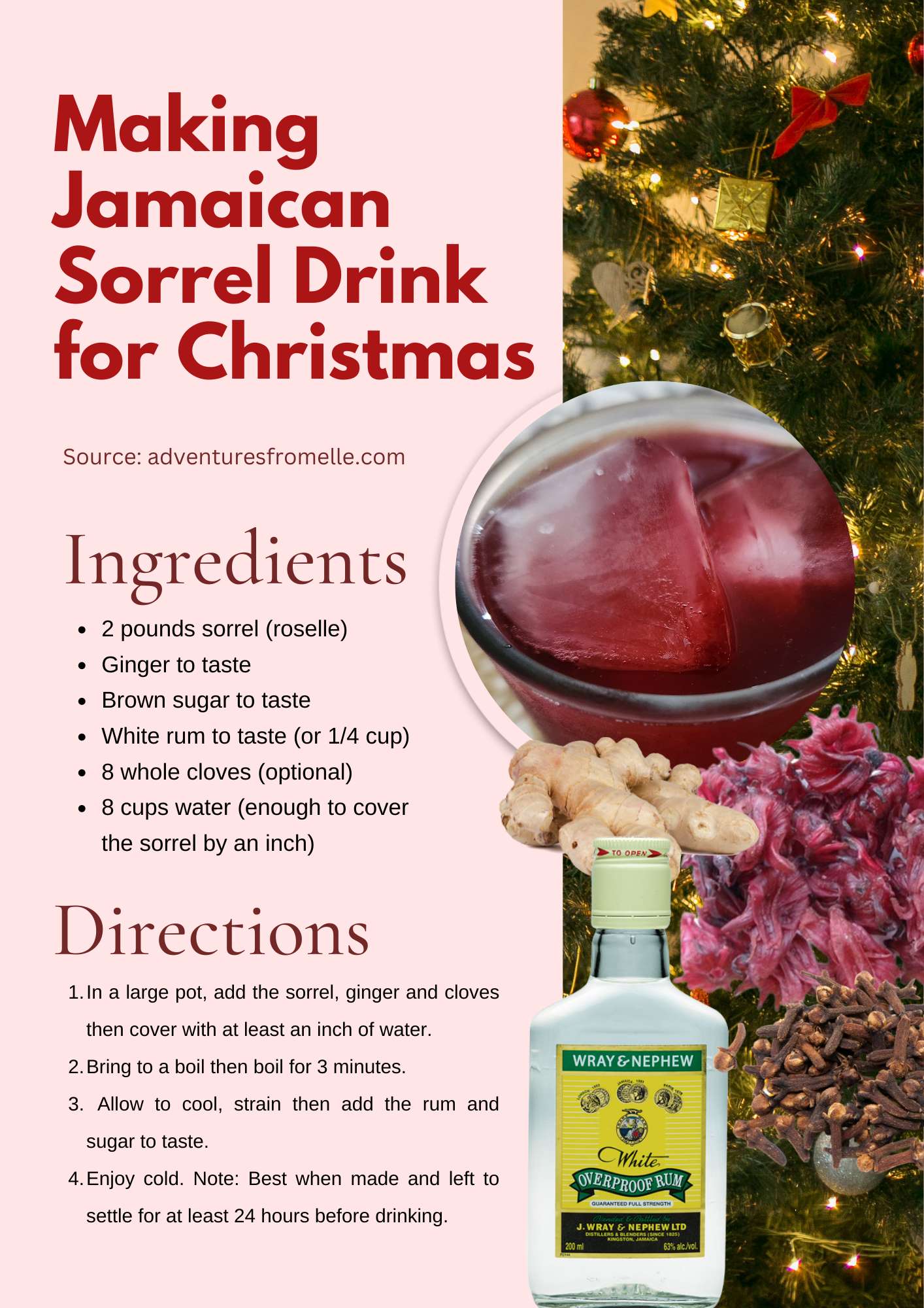 Jamaican Sorrel Drink (Recipe + Health Benefits) – Adventures from Elle